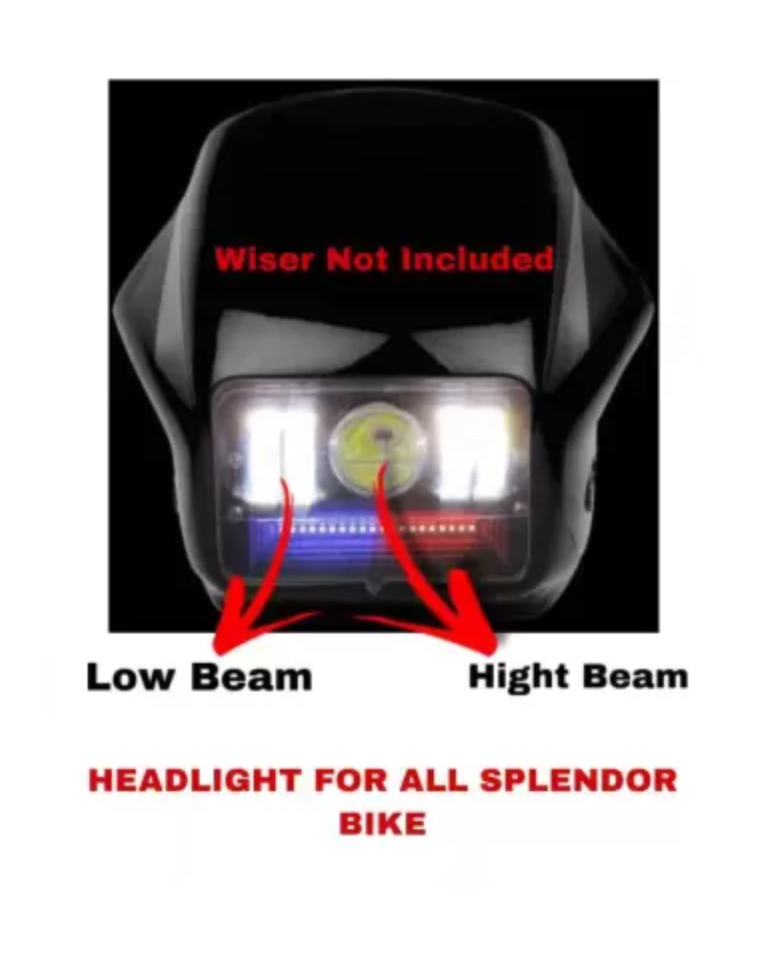 Hero with DRL Splendor Headlight – Bullet Studio