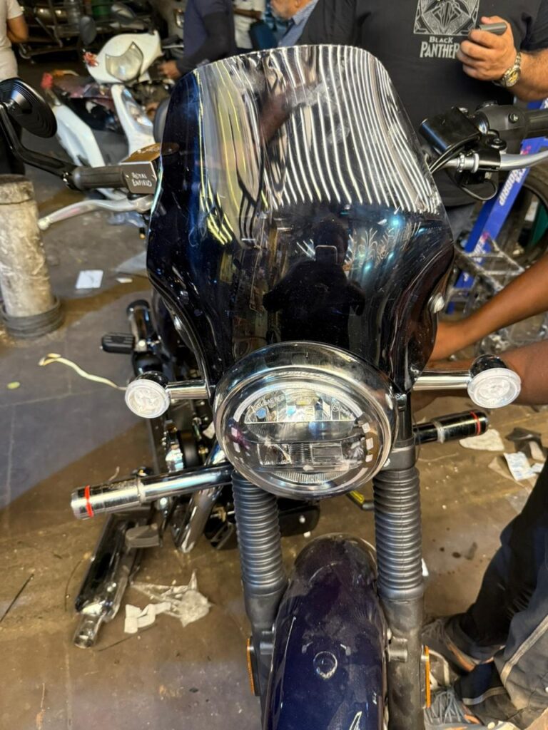 Royal Enfield Meteor 350 Windshield Visor | Premium Touring Windscreen ...