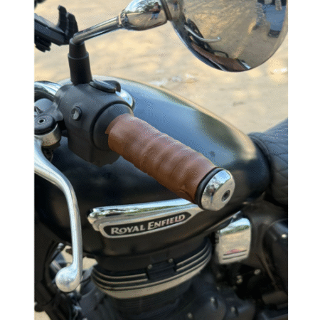 Royal Enfield Meteor / Classic Handle Grip Wrap – Brown Leather Look ...